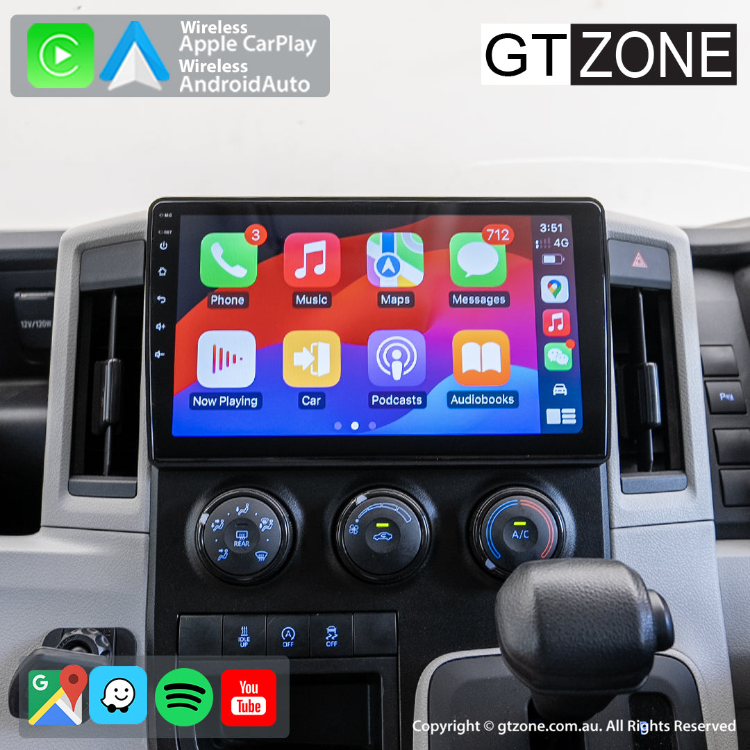 Toyota Hiace Head Unit 10 Inch Upgrade Kit (2019-2025) – GTzone